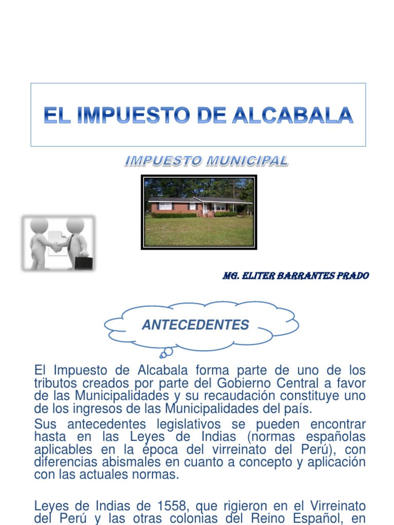 Guía del Impuesto de Alcabala | PDF | Impuestos | Instituciones sociales