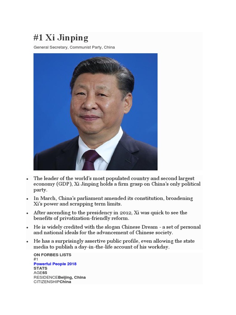 Xi Jinping | PDF