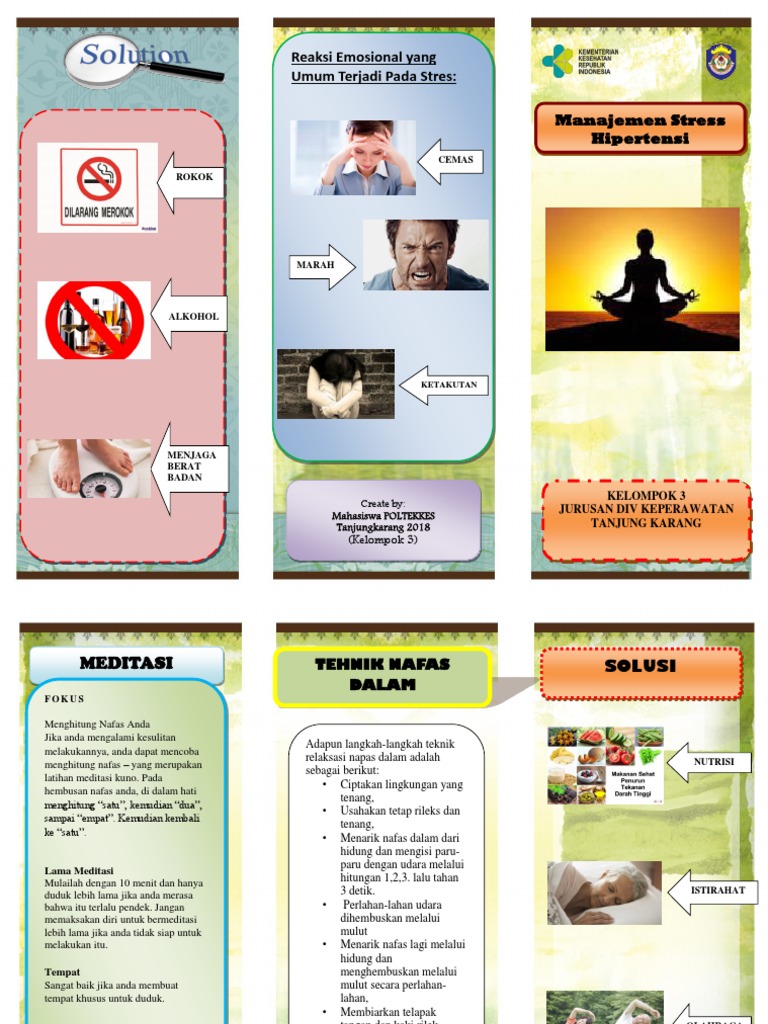 Leaflet Manajemen Stress | PDF