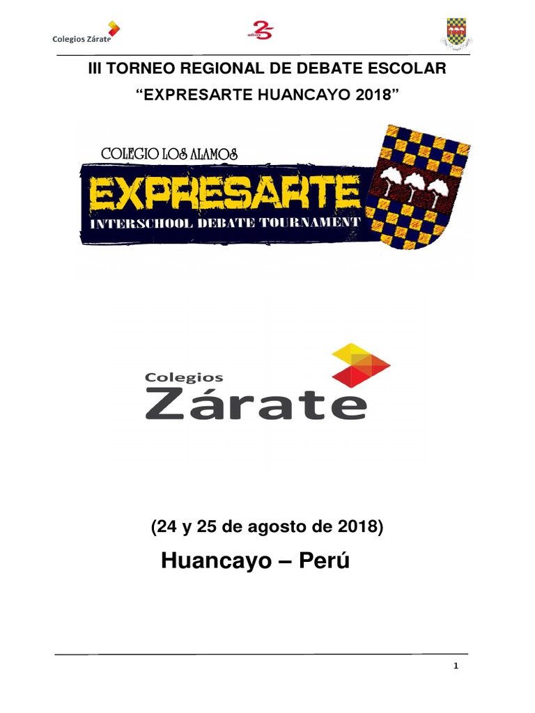 Manual de Debate Del Expresarte 2018 | PDF | Argumento | Evidencia