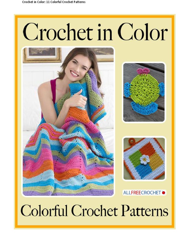 Crochet in Color Colorful Crochet Patterns | PDF | Crochet | Yarn