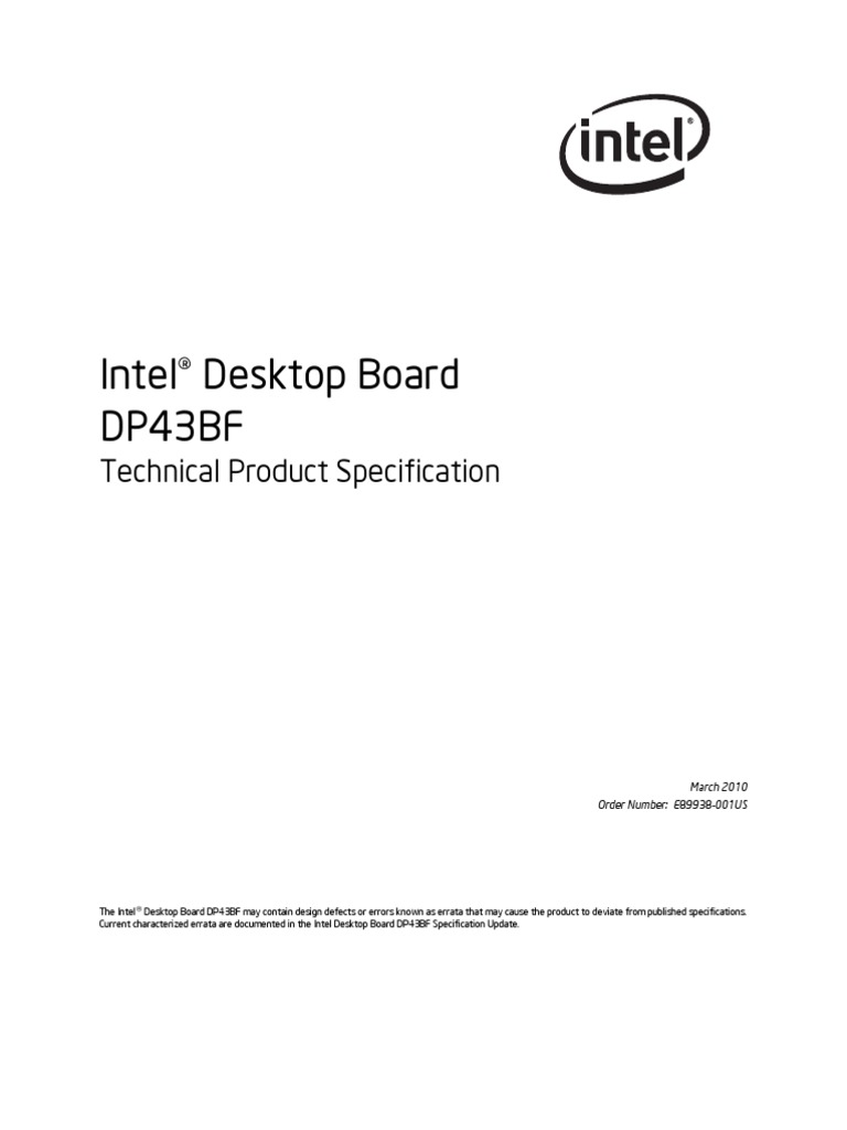 DP43BF TechProdSpec | PDF | Electrical Engineering | Digital Technology