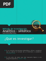 Método Sintético: Análisis y Aplicación | PDF | Método científico ...