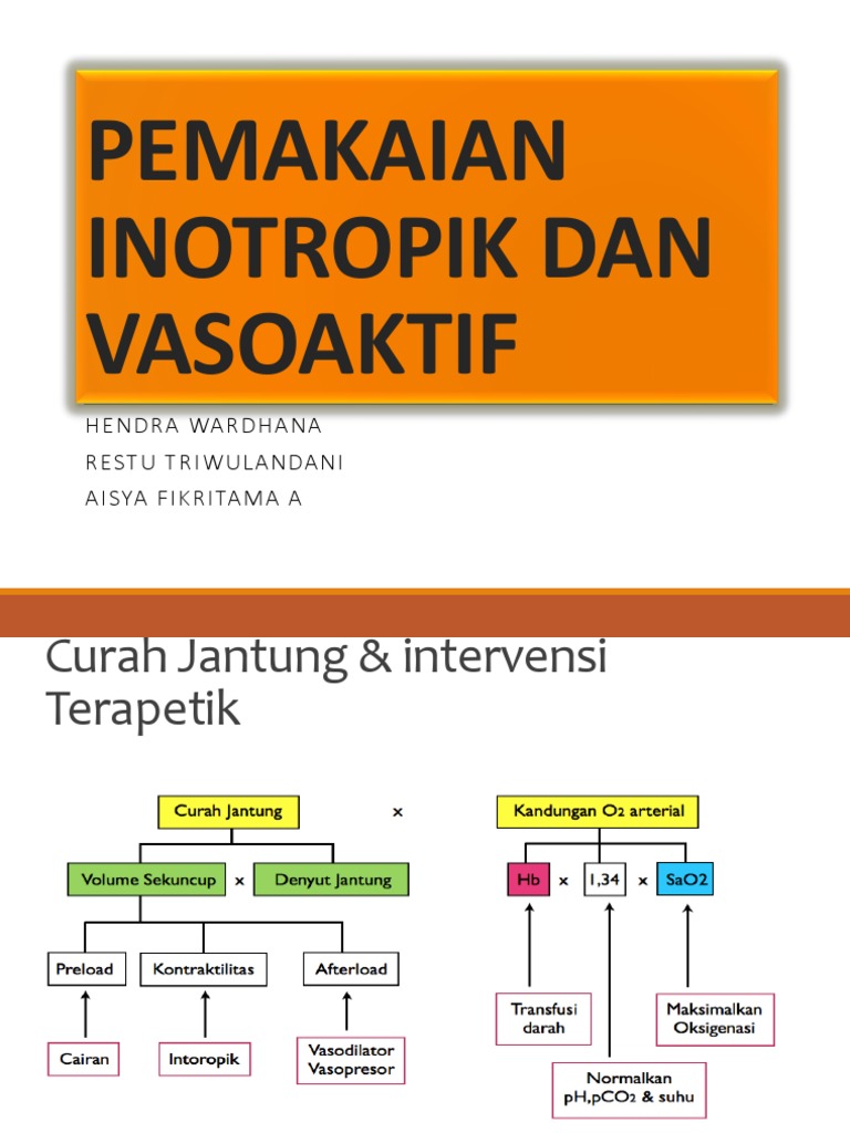Inotropik Dan Vasoaktif | PDF