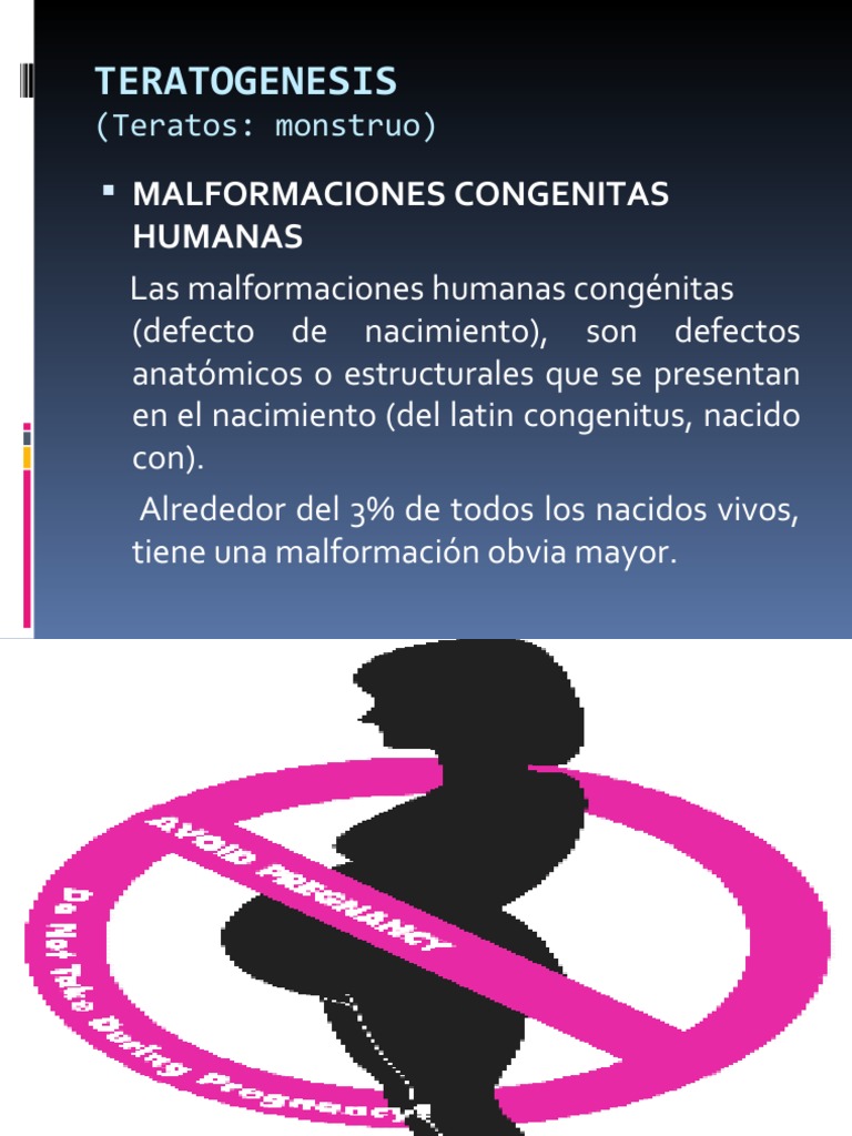 Teratogenesis 120626111457 Phpapp01 | PDF | Reproducción humana | Especialidades Medicas