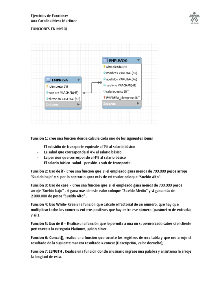 Funciones en Mysql | PDF | Conceptos matemáticos | Números