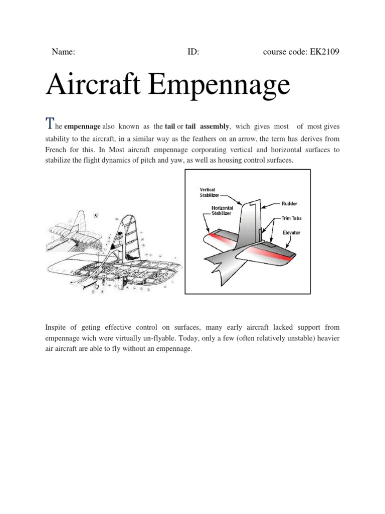 An In-Depth Analysis of Aircraft Empennage Designs and Their Functions ...