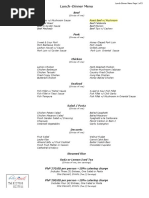 Magpantay Catering Menu and Prices | PDF | Salad | Pasta