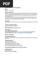 AY Society Sabbath Program Outline | PDF | Christian Movements | Adventism