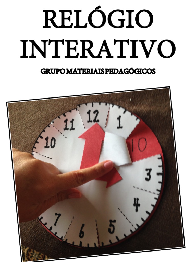 Relógio Interativo - Materiais Pedagógicos | PDF