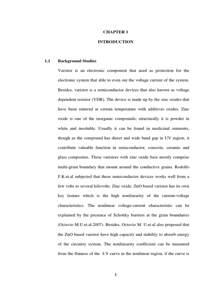 Proposal Fyp | PDF | Zinc Oxide | Sintering