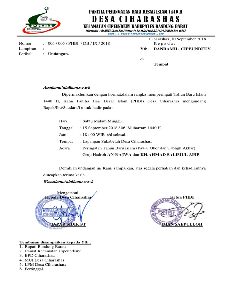 Undangan Danramil | PDF