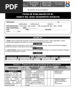 Ficha de Monitoreo Al Desempeño Docente - Agosto 2022 | PDF | Evaluación | Aprendizaje