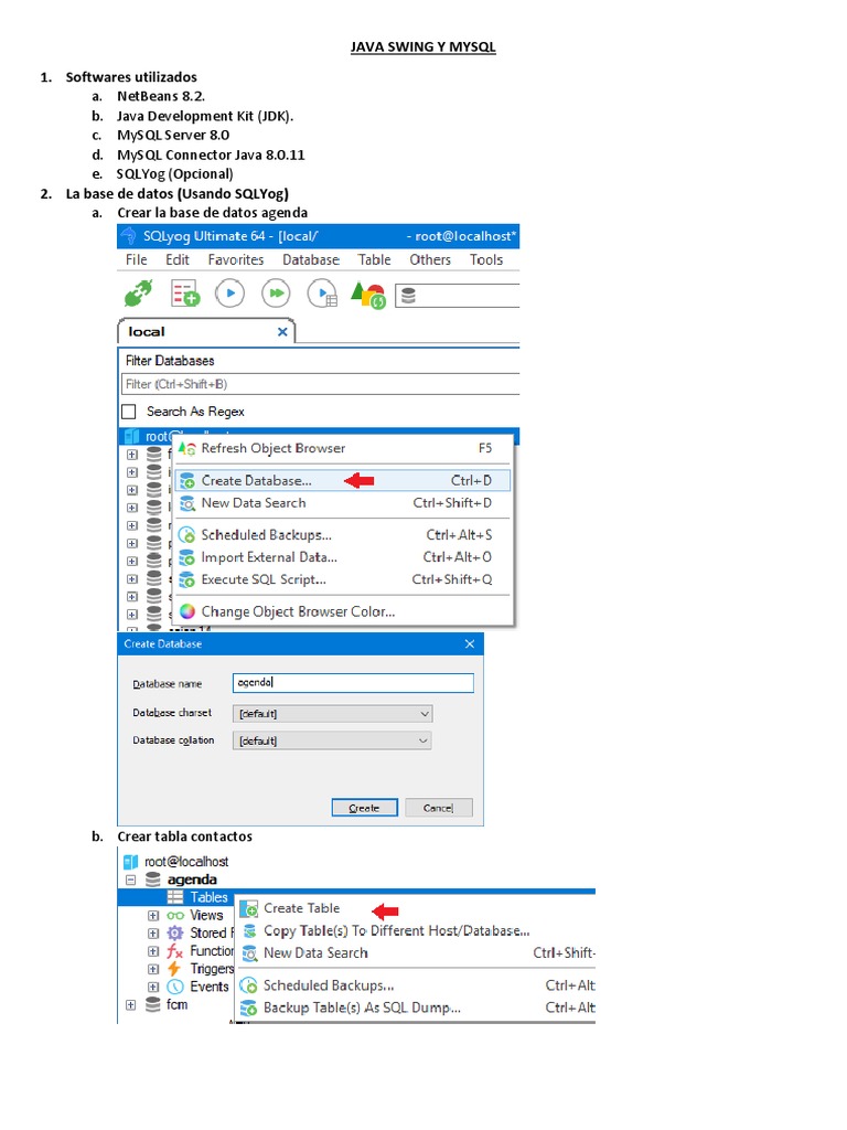 Java Swing Y Mysql Java Con Mysql Pdf Java Lenguaje De 7214