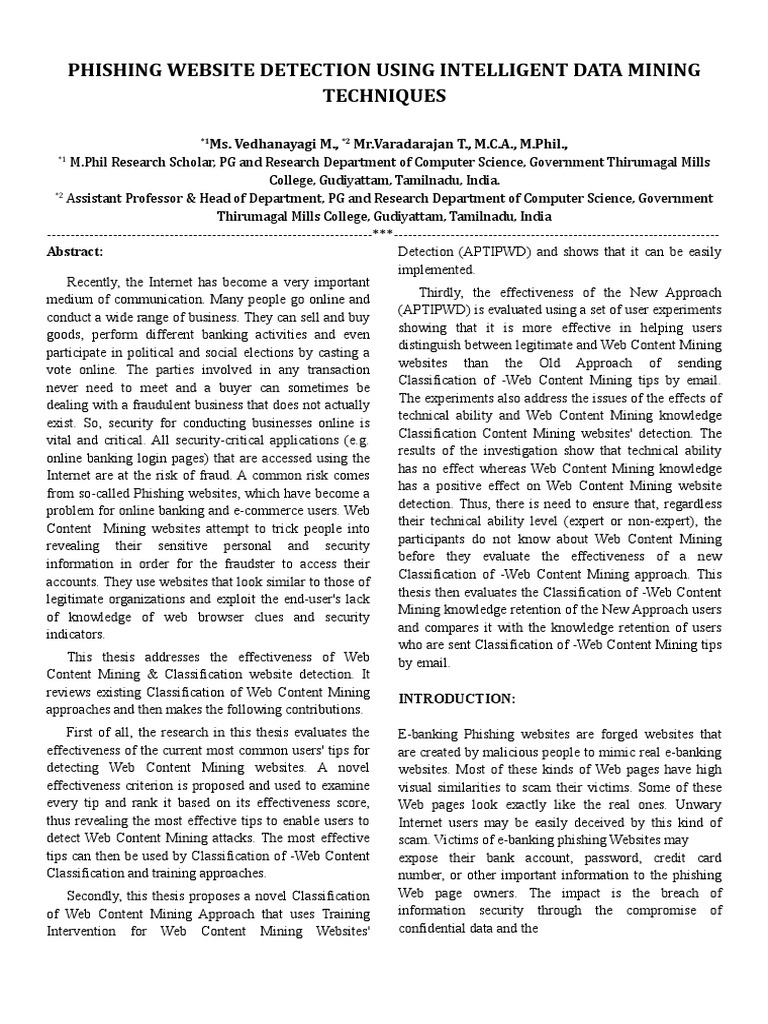 Phishing Website Detection Using Intelligent Data Mining Techniques ...