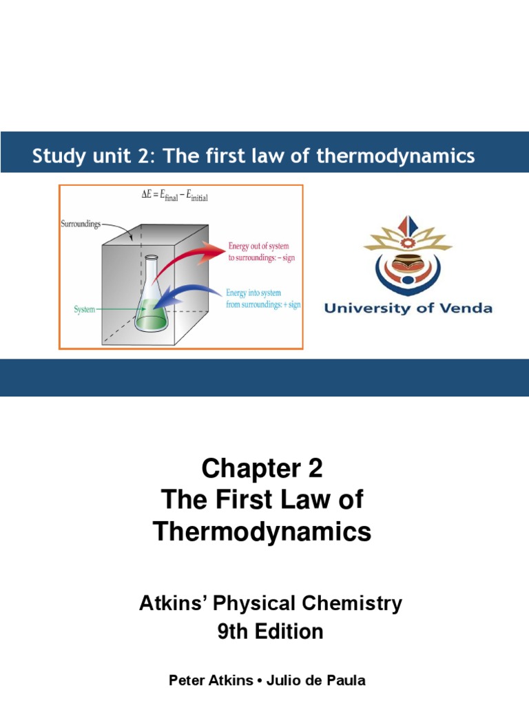 First Law of Thermodynamics Explained | PDF | Heat | Enthalpy