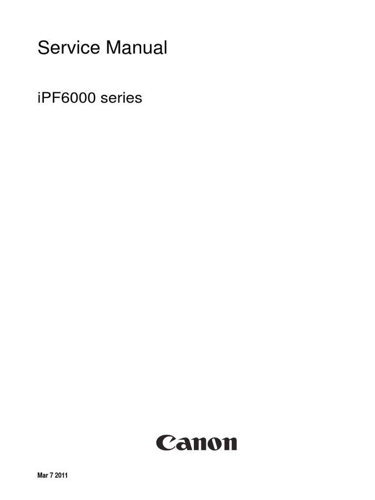 Ipf6000 Series-Sm PDF | PDF | Printer (Computing) | Electronic Circuits
