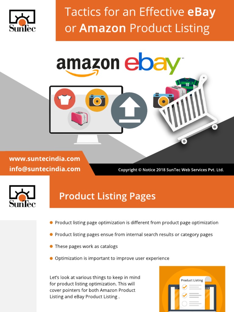 Tactics For An Effective Ebay or Amazon Product Listing | PDF