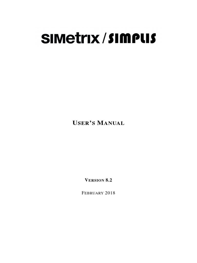Simetrix Manual | PDF | Graphical User Interfaces | Electrical Engineering