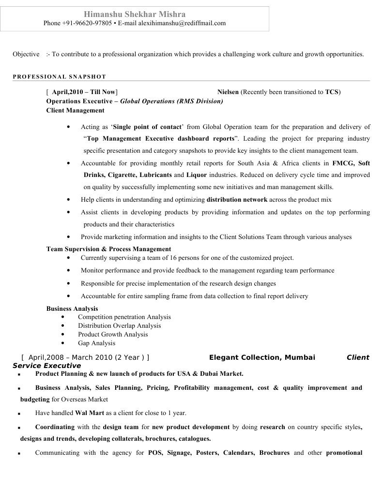 Himanshu Resume | PDF | Marketing | Business Economics