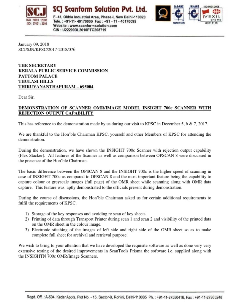 Scj-Report On Insight 700c PDF | PDF | Image Scanner | Information And ...