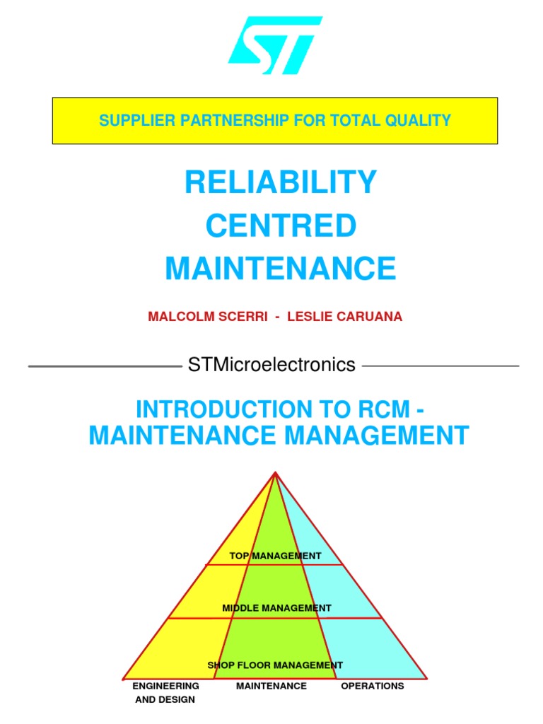 Reliability Centred Maintenance | PDF