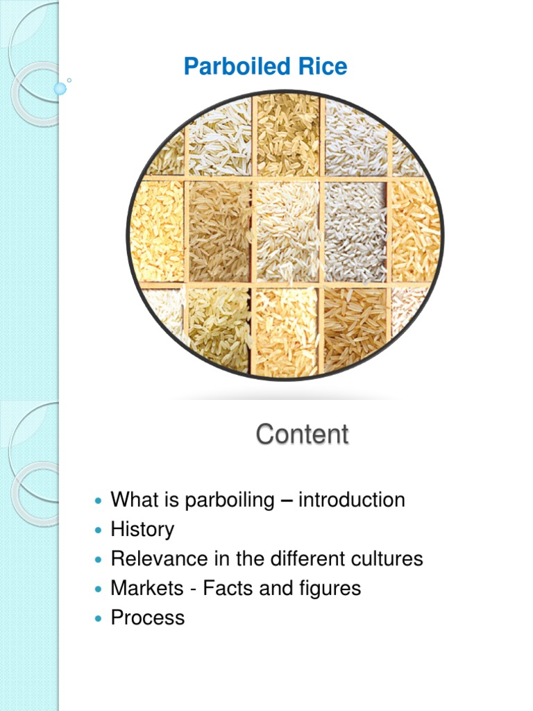Parboiled Rice | PDF | Rice | Foods