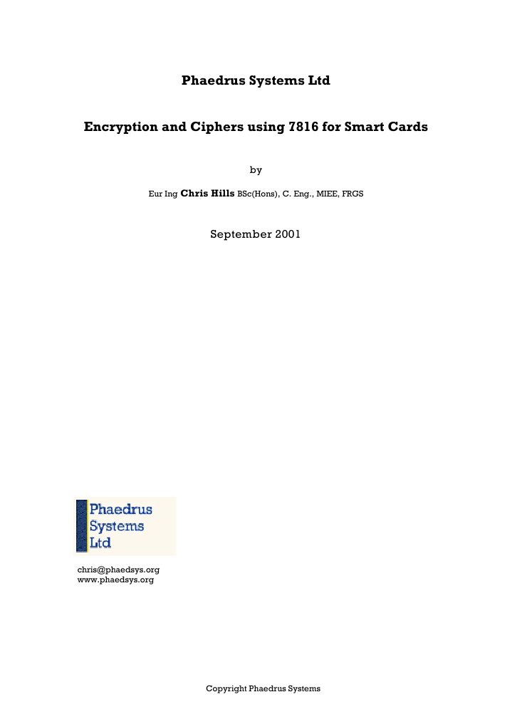 Smart Card 01 | PDF | Public Key Cryptography | Key (Cryptography)