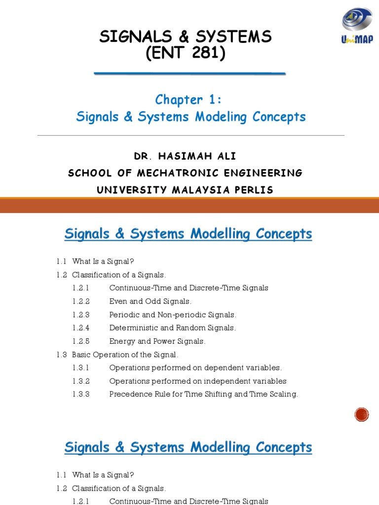 Signals & Systems (ENT 281) | PDF | Discrete Time And Continuous Time ...