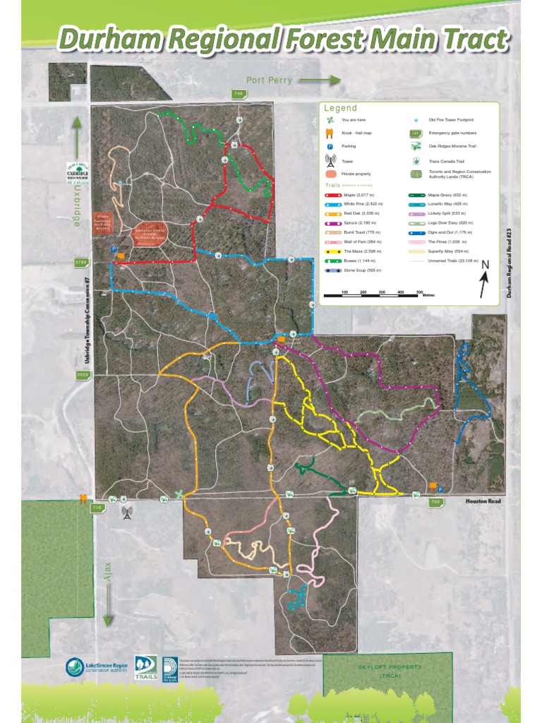 Durham Forest Map | PDF | Trail | Nature
