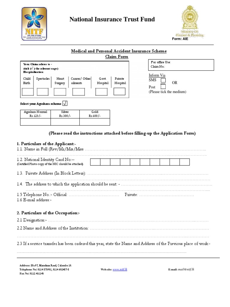 Agrahara Insurance Claim Form Guide | PDF | Birth Certificate | Invoice