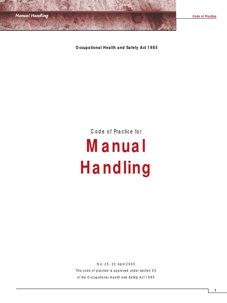 Designing for Safety: The Manual Handling Code of Practice Outlines Key ...