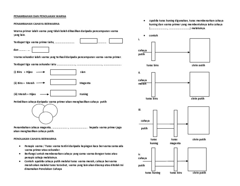 Nota Sains Form 4 Warna | PDF