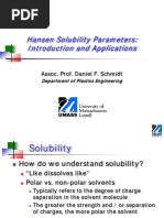Hildebrand Solubility Parameter | PDF | Acetic Acid | Solvent