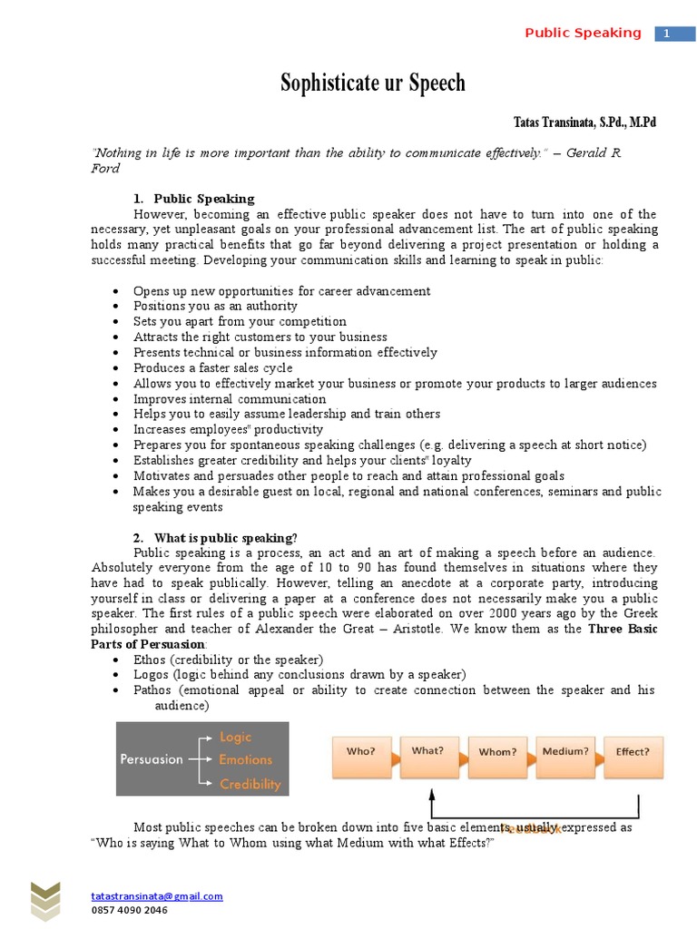 Successful Public Speaking Material | PDF | Public Speaking | Body Language