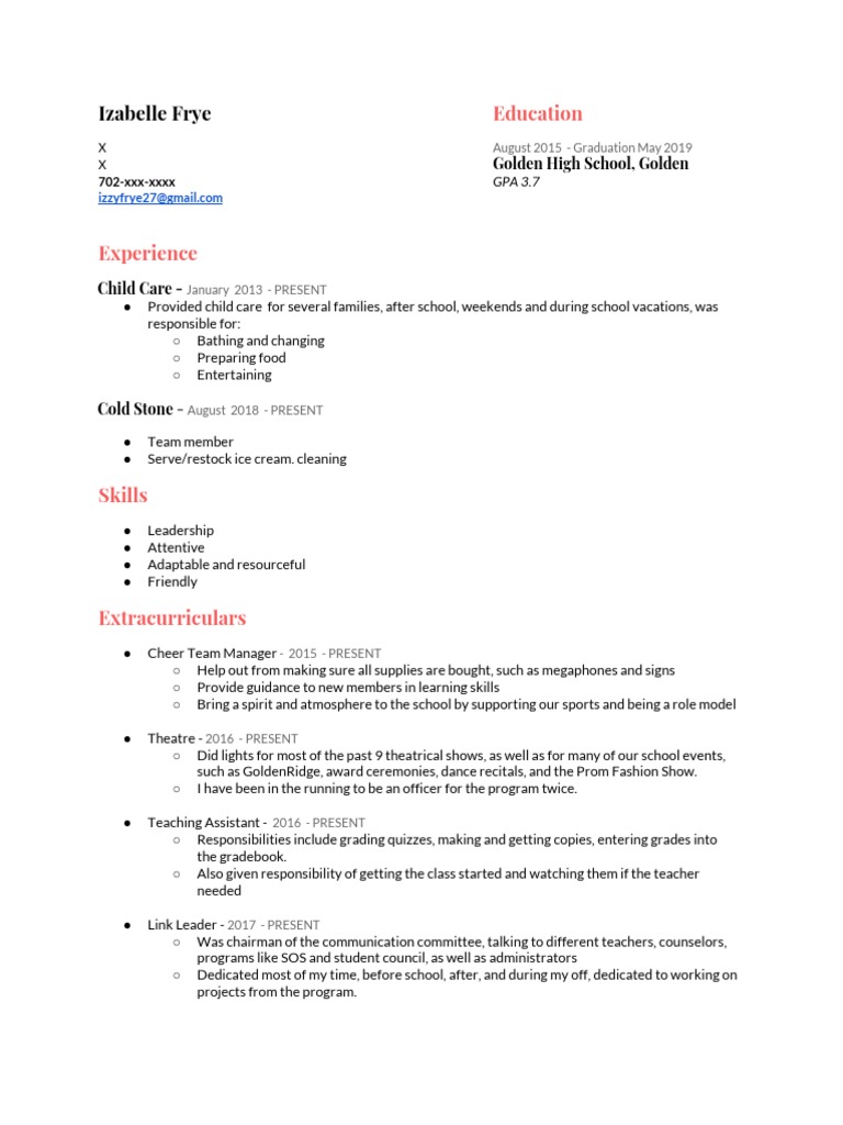 Frye Resume | PDF | Behavior Modification | Cognition