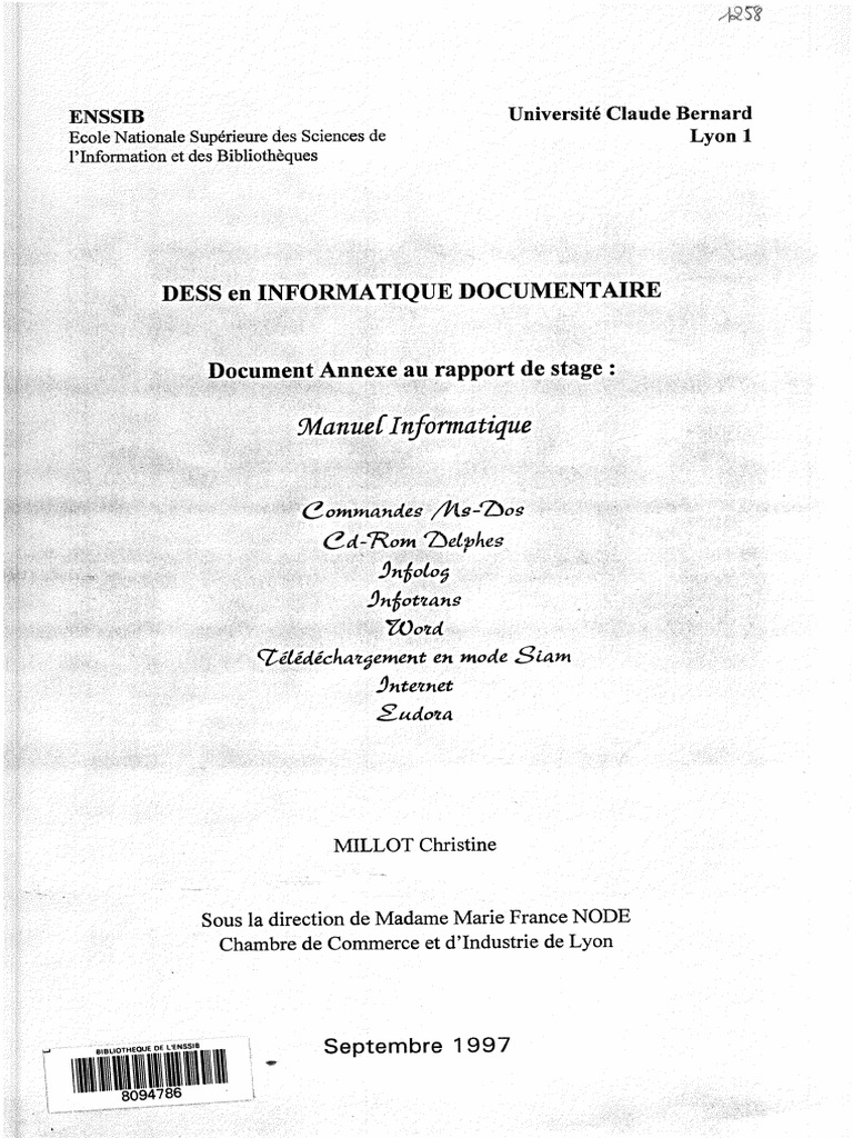 Manuel Informatique | PDF | Fichier texte | Fichier informatique