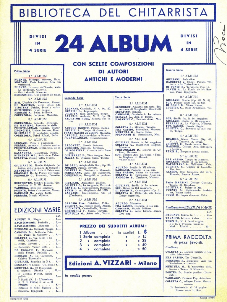 Album Vizzari I Serie n.1 PDF | PDF