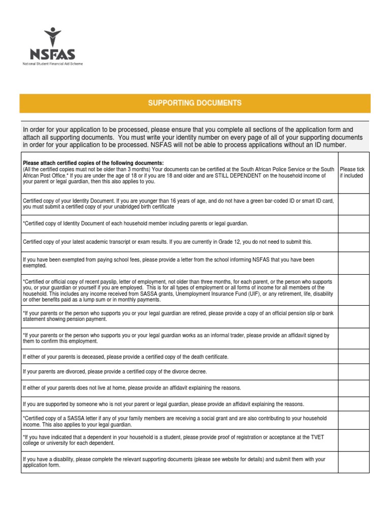 Supporting Documents: Please Attach Certified Copies of The Following ...