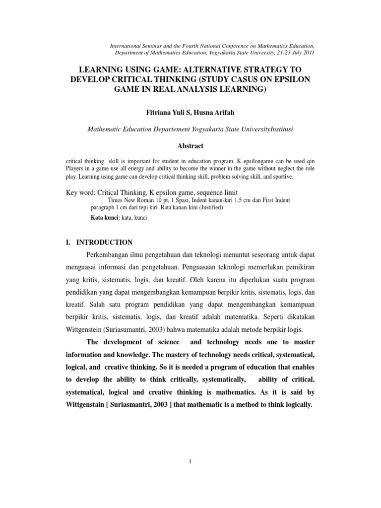 Learning Using Game | PDF