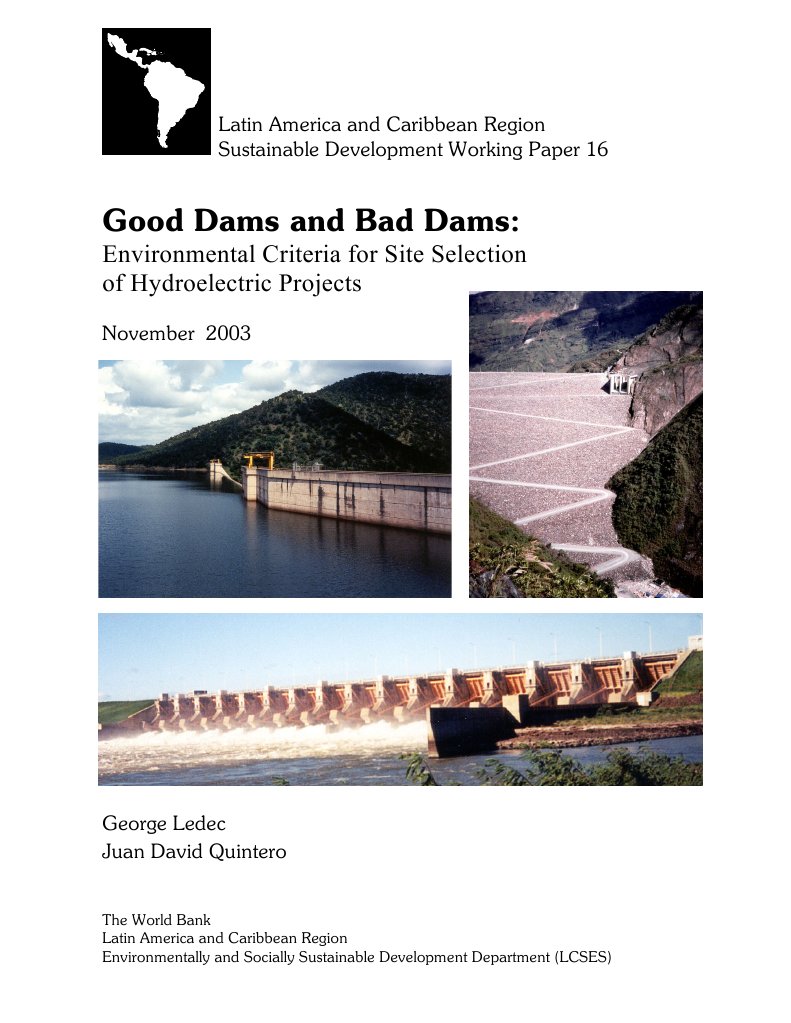 Good and Bad Dams WP16 | PDF | Science & Mathematics