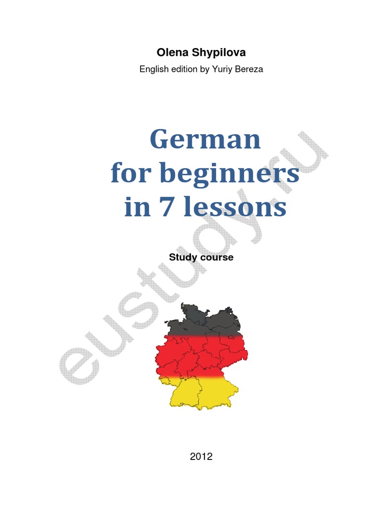 German For Beginners | PDF | Language Education | Semantic Units
