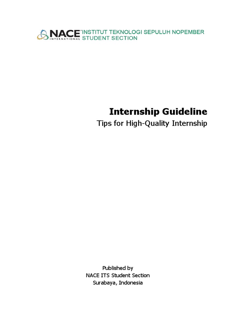 Internship Guideline For Student | PDF | Internship | Job Hunting