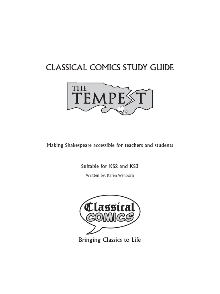 Classical Comics Study Guide: Making Shakespeare Accessible For ...