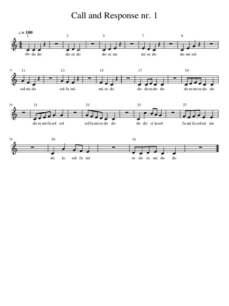Call and Response | PDF