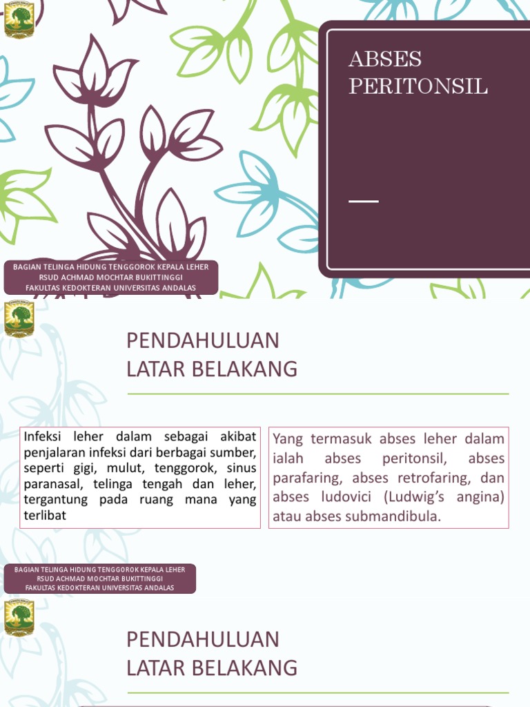 CRS Abses Peritonsil | PDF