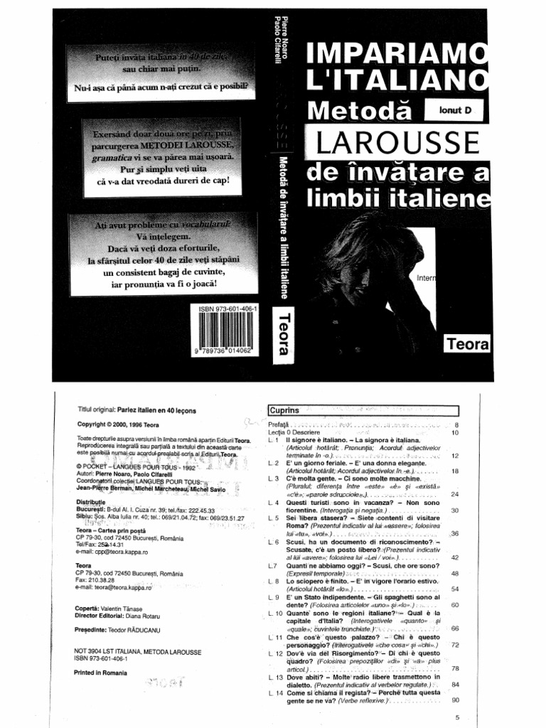 Limba Italiana LaRousse PDF | PDF