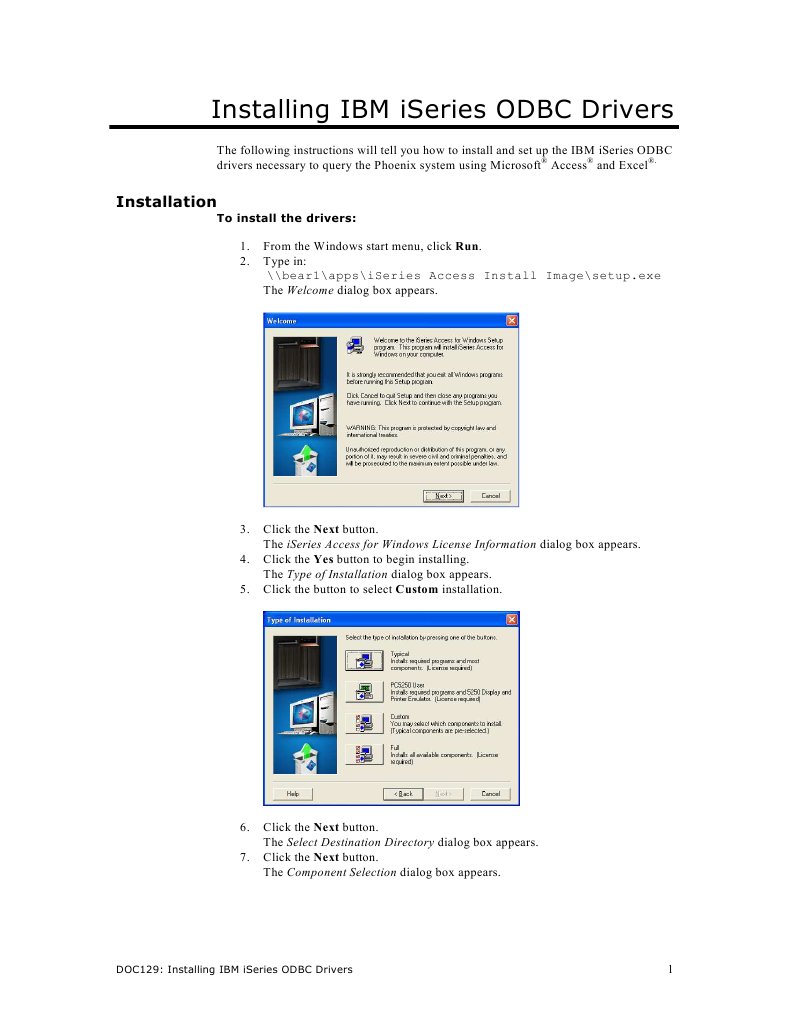 Install Odbc Drivers | PDF | Ibm System I | Microsoft Windows