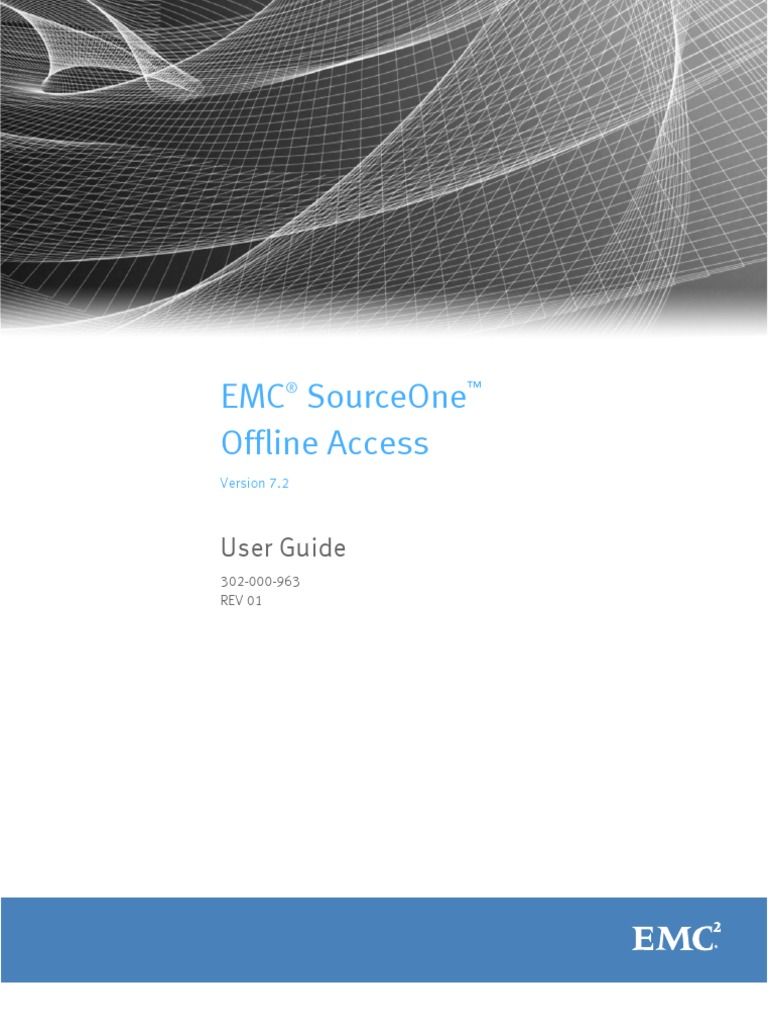 EMC Sourceone PDF | PDF | Online And Offline | Microsoft Outlook