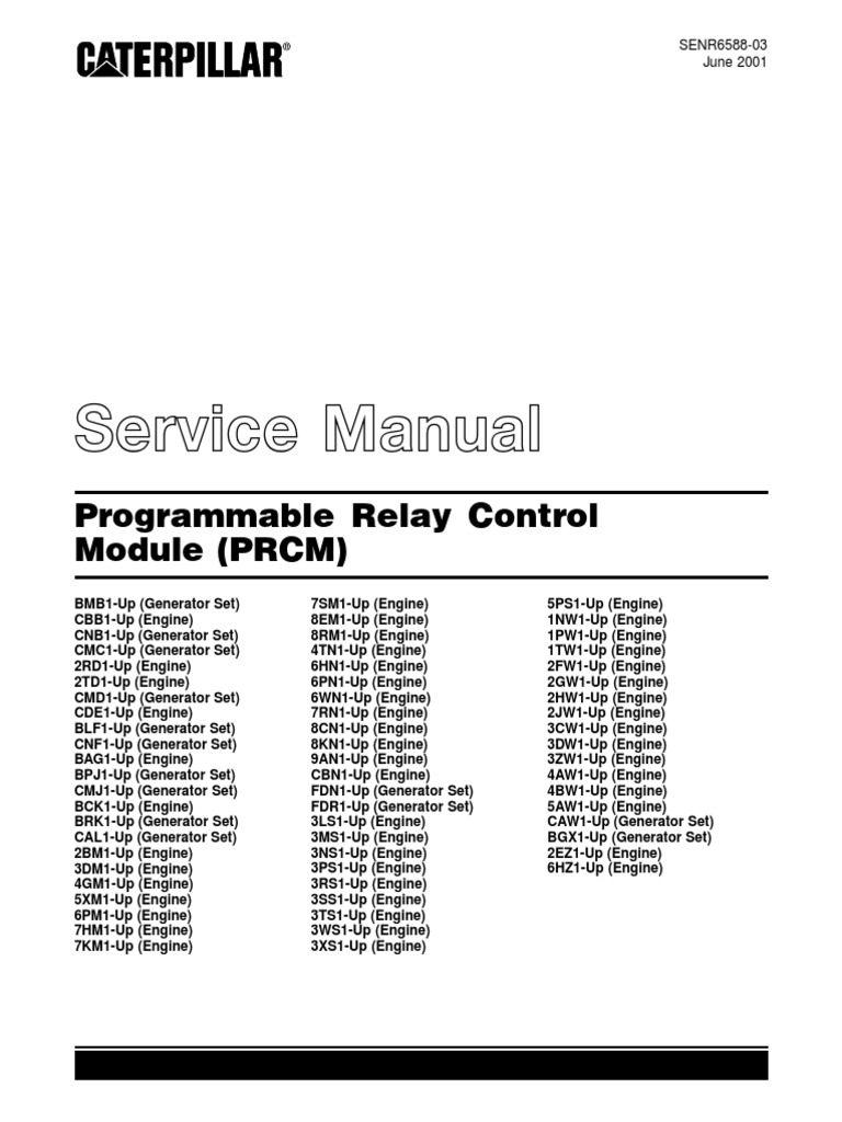 Caterpillar Modulo de Control Relay Programable Senr6588-03 | PDF ...